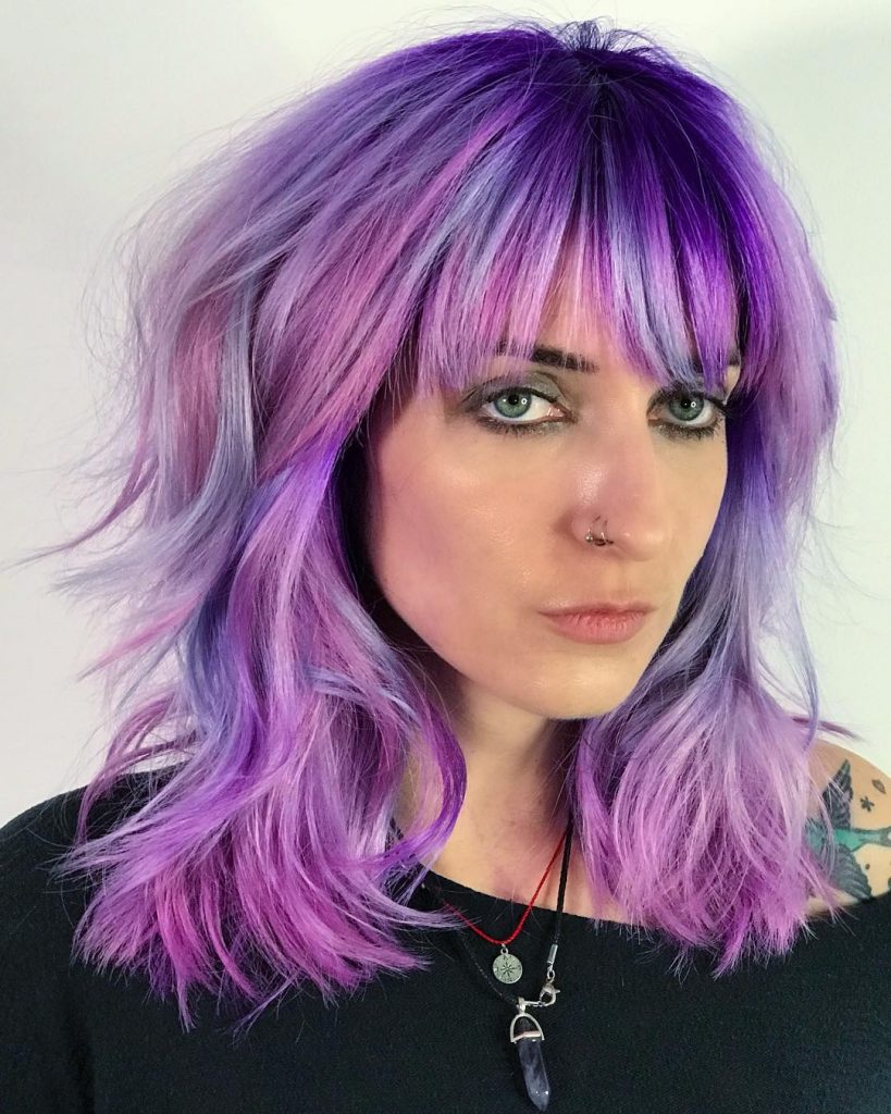 Capelli viola: sfumature, tagli adatti e foto che vi faranno sognare ...