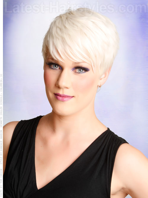 blonde-ice-platinum-pixie-cut-long-bangs - CapelliStyle