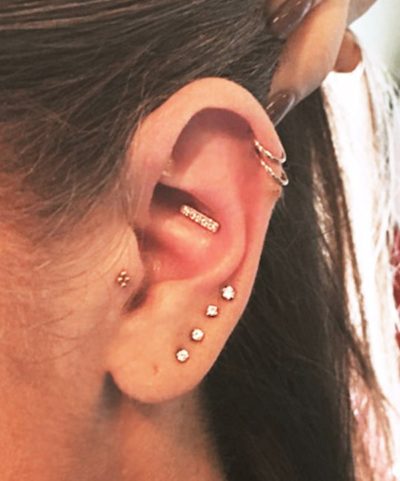 Piercing orecchio: tutte le tipologie. Tempi di guarigione, cura e foto