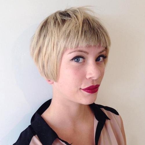6 Cropped Layered Bob With Bangs Capellistyle