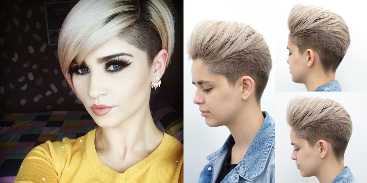 20 stili di capelli rasati su un lato per una fresca estate!