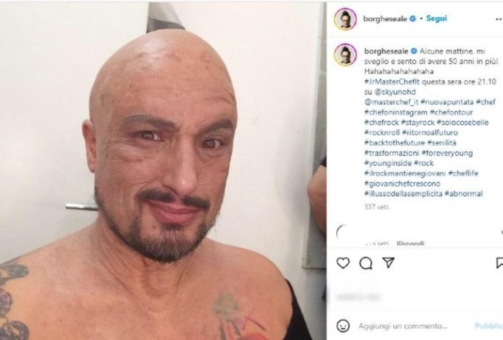 Alessandro Borghese irriconoscibile senza i capelli lunghi: la foto rasato