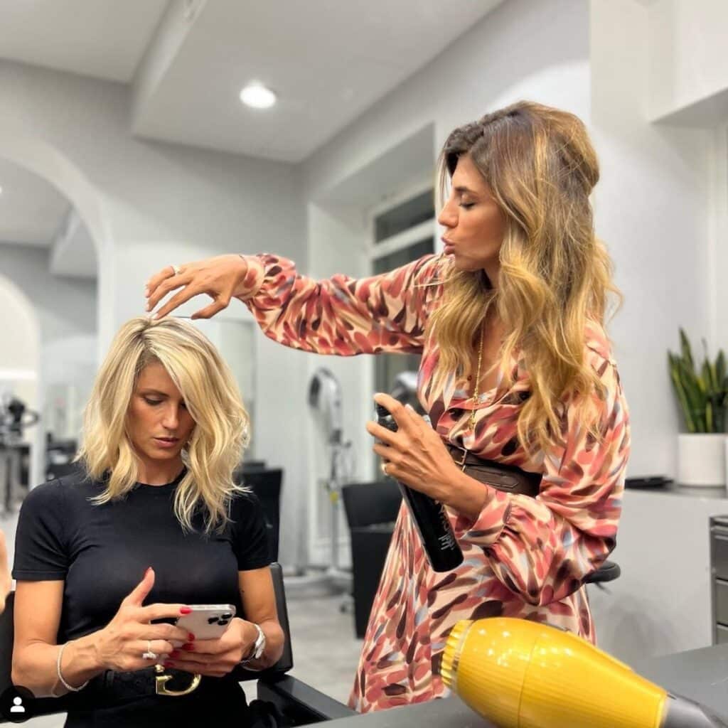 Michelle Hunziker torna da Alessia Solidani: taglio e colore