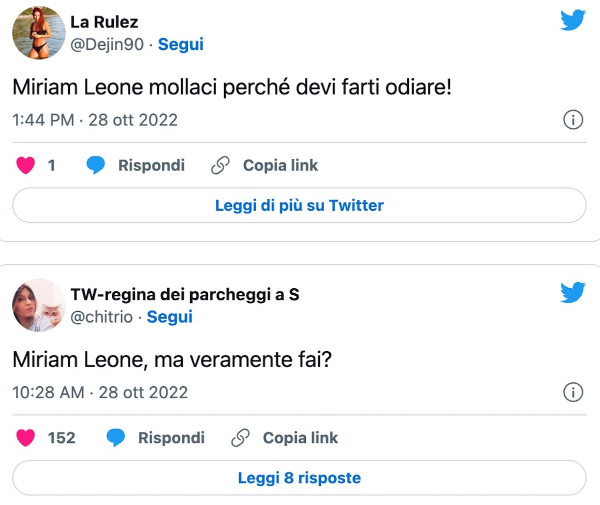 Miriam Leone “imperfetta” senza trucco e filtri: critiche dai fan Miriam Leone “imperfetta” senza trucco e filtri: critiche dai fan