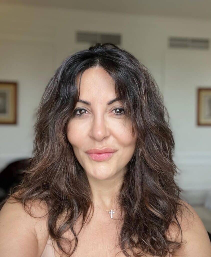 Sabrina Ferilli look, nuovo taglio di capelli e zero make up