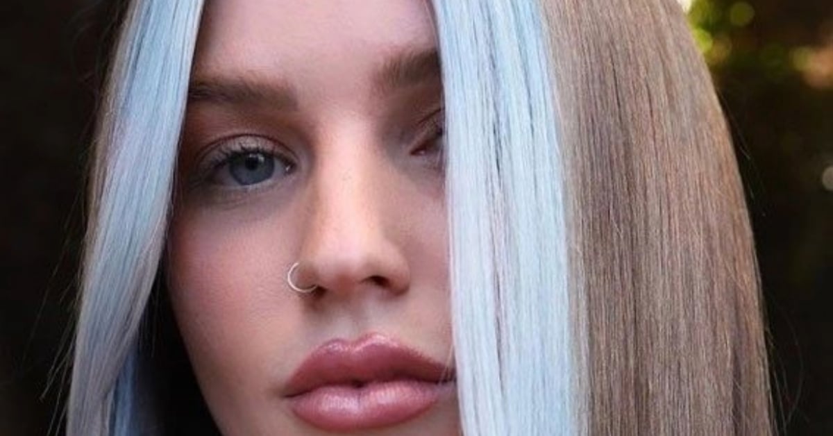 Capelli platino e azzurri: colorazione delicata e grintosa