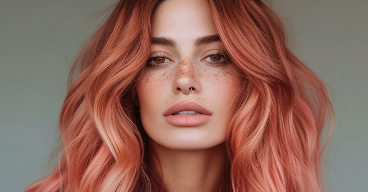 Pantone peach: biondo caldo con riflessi aranciati